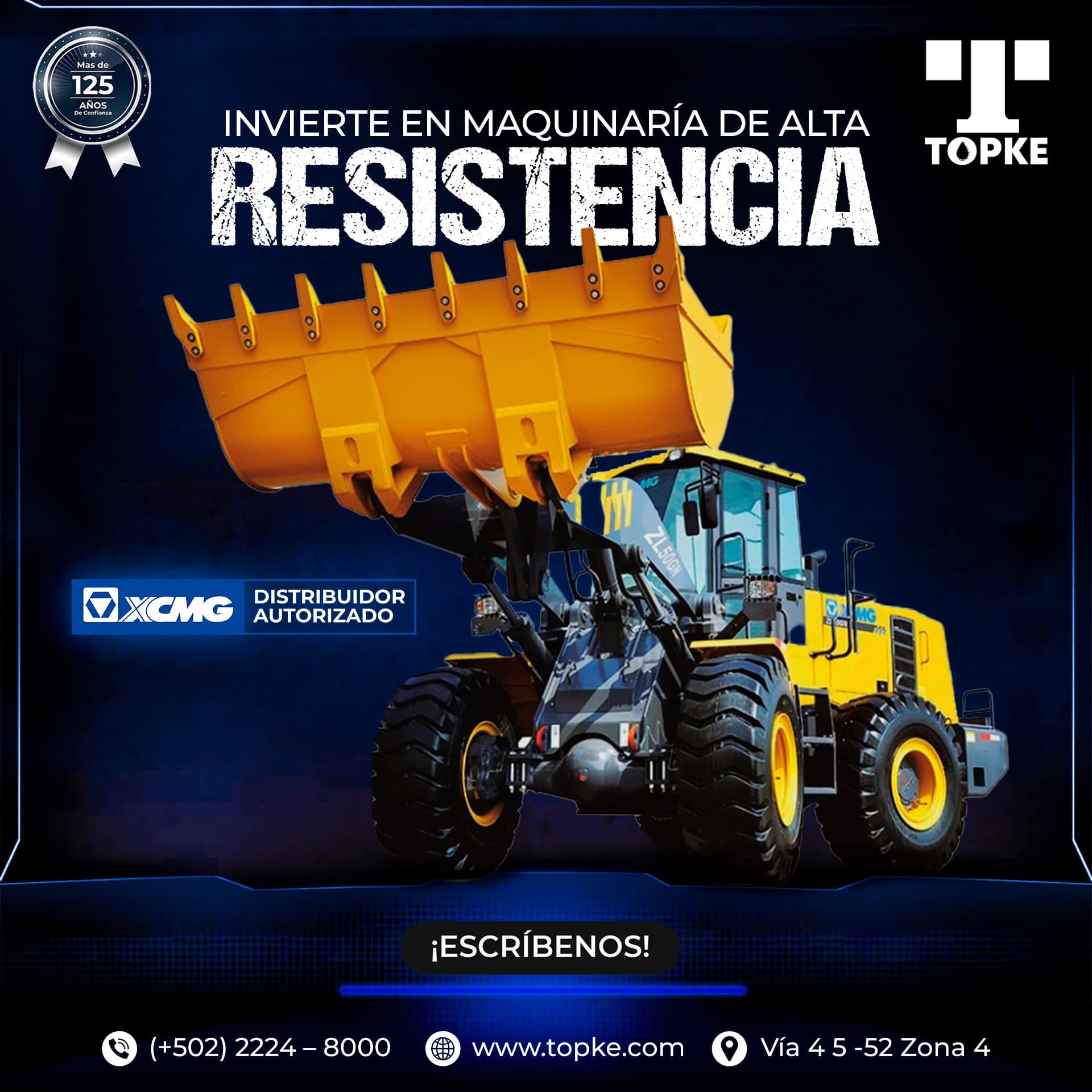 Maquinaría de Construcción | TOPKE